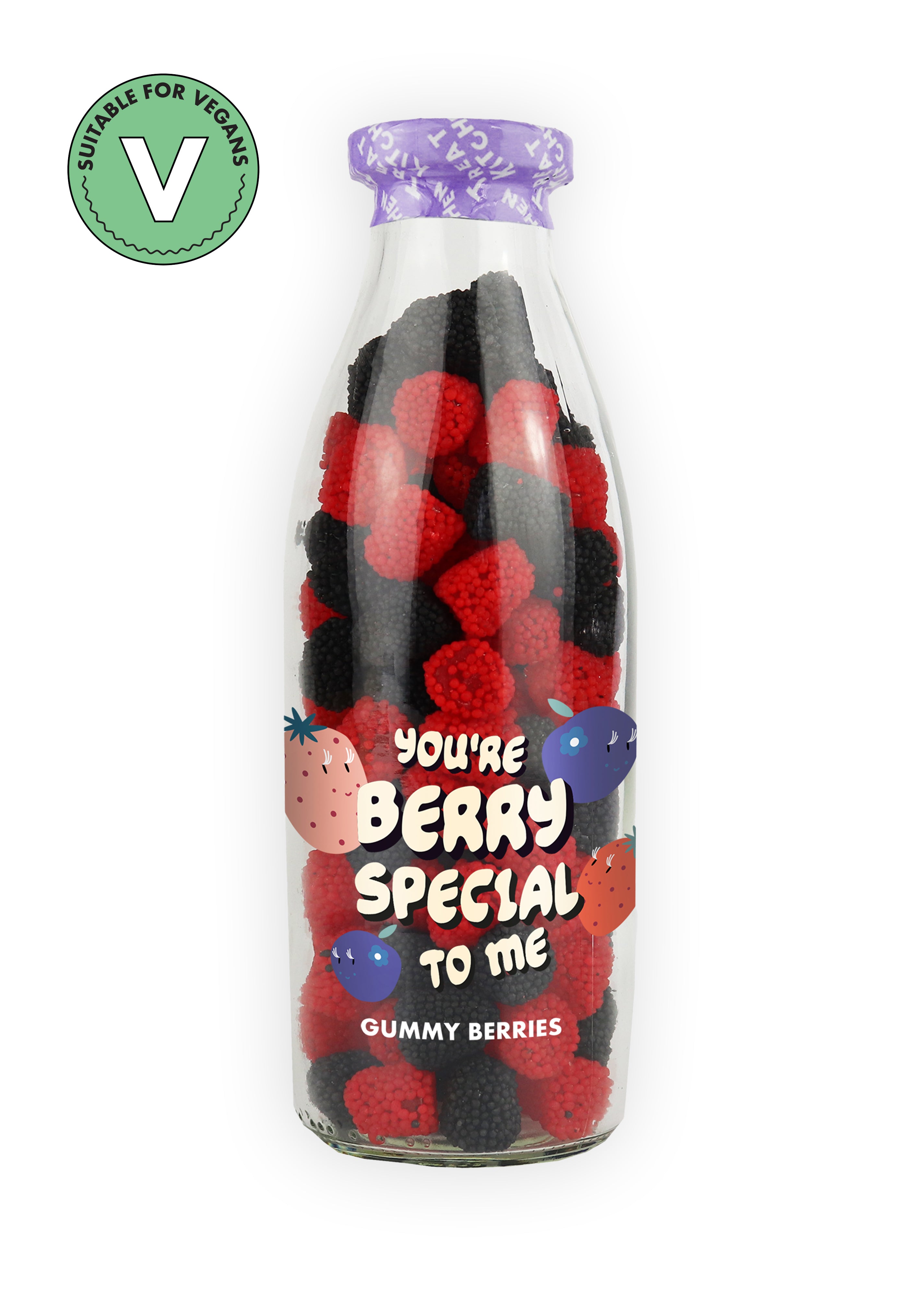 You're Berry Special To Me - Vegan Gummy Berries Sweets in Bottle ...