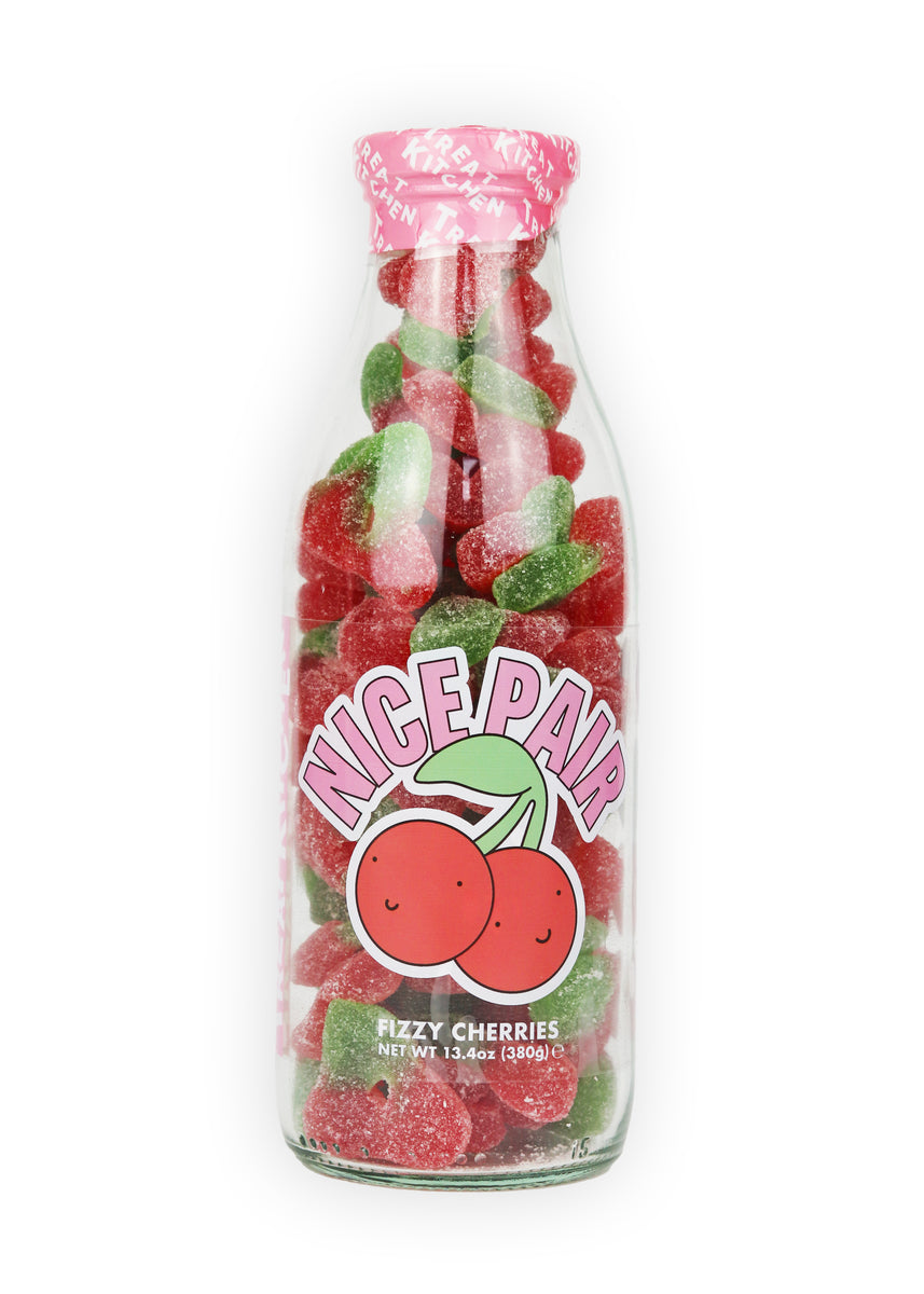 "Nice Pair" Gummy Cherry Sweets in a Bottle 380g – Treat Kitchen
