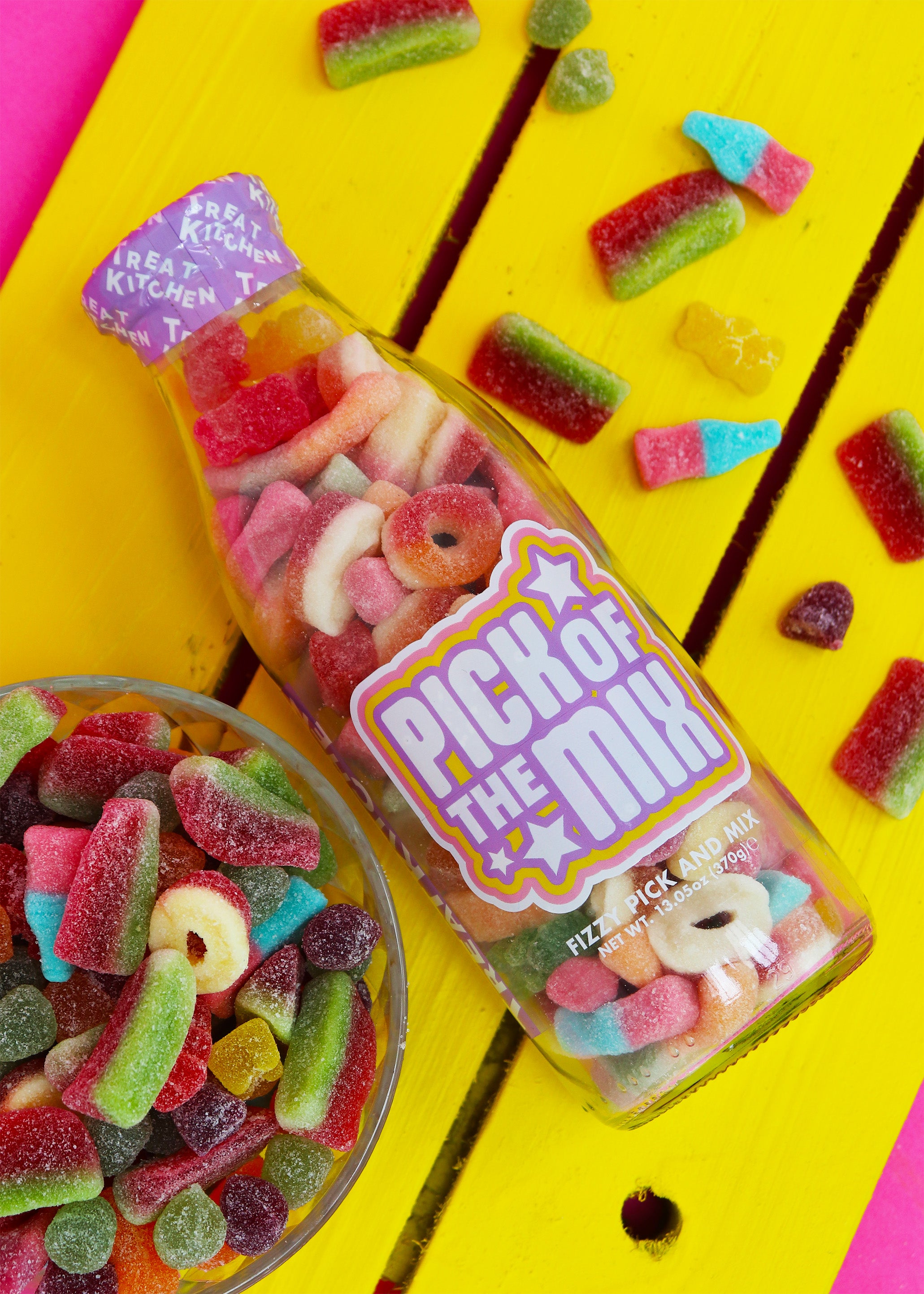 Pick Of The Mix - Fizzy Pick n Mix Sweets in Message Bottle, 370g ...